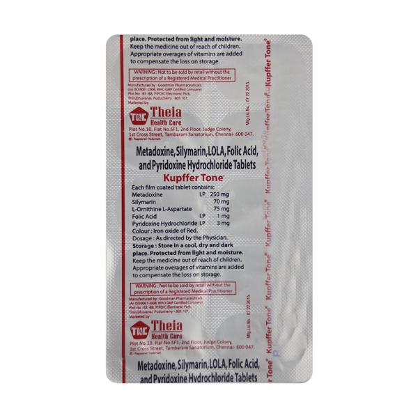 Buy Kupffer Tone Tablet 10'S Online at Upto 25% OFF | Netmeds