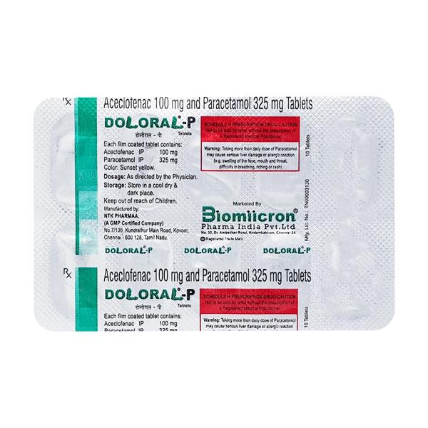 Buy Doloral P Tablet 10'S Online at Upto 25% OFF | Netmeds