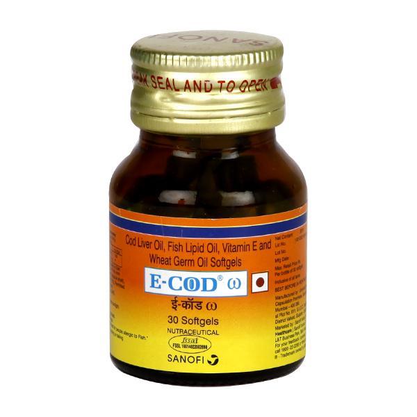Ecod Omega Softgel 30'S (N) : Uses, Side Effects, Price | Netmeds