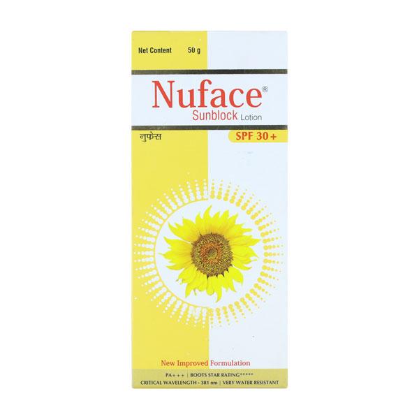 NUFACE SUNBLOCK SPF30+ Lotion 50gm : Uses, Side Effects, Price | Netmeds