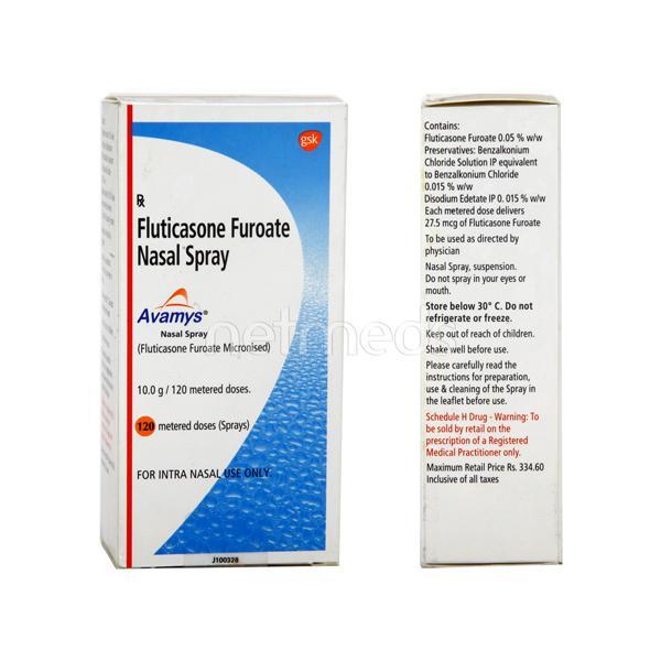 Avamys Nasal Spray 120Md - Price, Uses, Side Effects | Netmeds