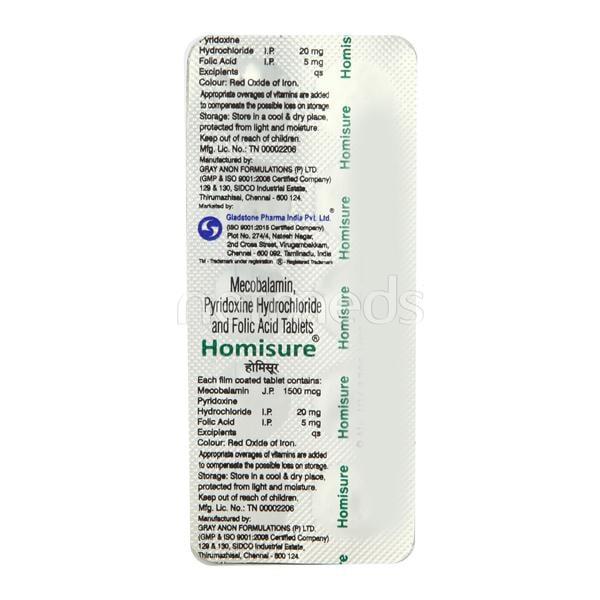 Buy Homisure Tablet 10'S Online at Upto 25% OFF | Netmeds