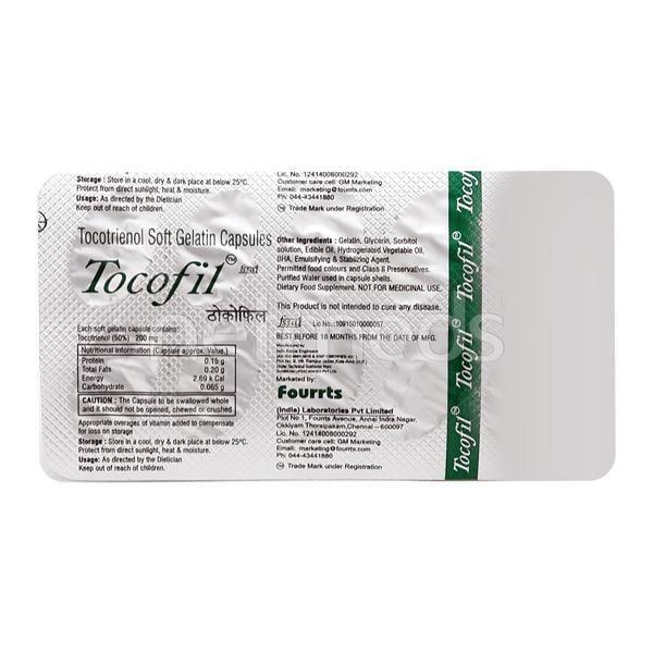 Buy Tocofil Soft Gelatin Capsule 10'S Online at Upto 25% OFF | Netmeds