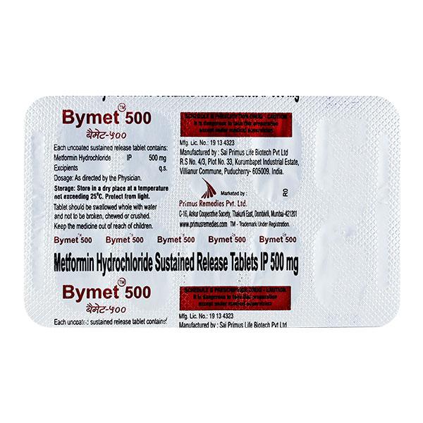 Bymet 500mg Tablet 10'S - Buy Medicines online at Best Price from ...