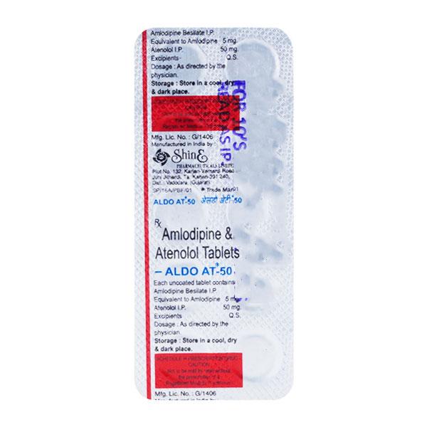 Aldo AT 5/50mg Tablet 10'S : Price, Uses, Side Effects | Netmeds