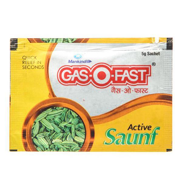 Buy Gas-O-Fast Sachet - Active Saunf Flavour 5gm (Pack of 120 X 5 gm ...