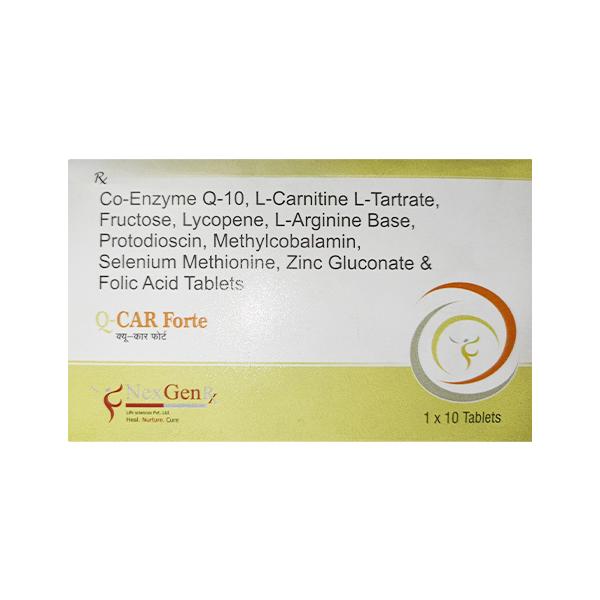 Q CAR FORTE Tablet 10's - Buy Medicines online at Best Price from ...
