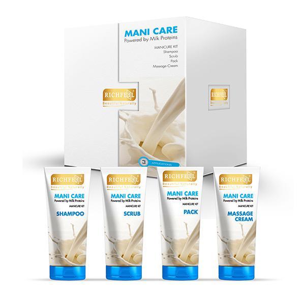Richfeel Mani Care with Milk Proteins (3 Applications) Kit 100 gm