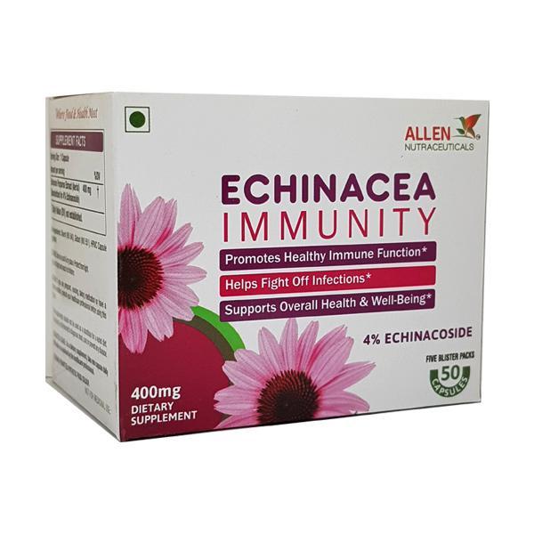 Buy Allen Nutraceutical Echinacea Immunity 400 mg Capsule 50's Online ...