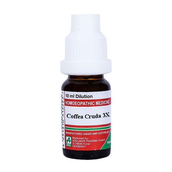 Adel Coffea Cruda 3X Liquid 10 ml online at best price-Homeopathy