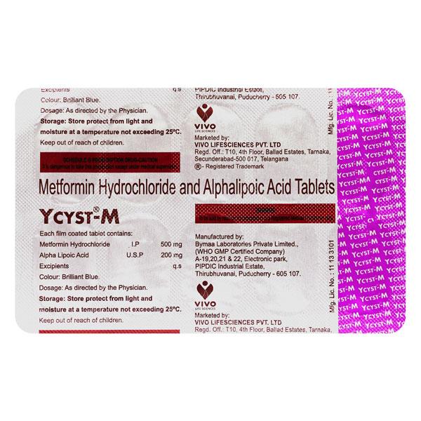 Ycyst M Tablet 10'S : Price, Uses, Side Effects | Netmeds
