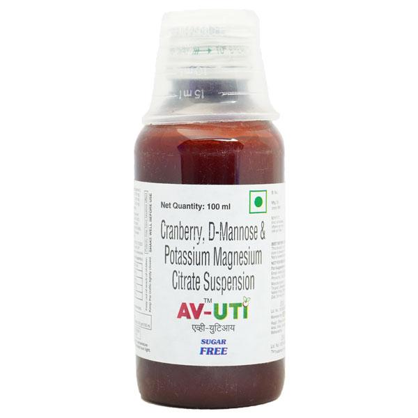 Buy AV Uti Sugar Free Suspension 100ml Online at Upto 25% OFF | Netmeds