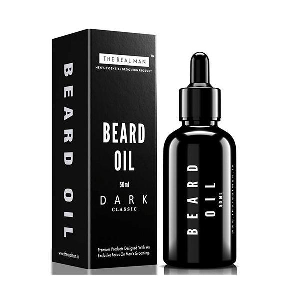 The Real Man Beard & Moustache Oil & Conditioner - Dark Classic 50 ml
