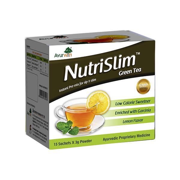 Buy Nutrislim Green Tea Lemon flavor 45 gm online at best price-Herbal ...