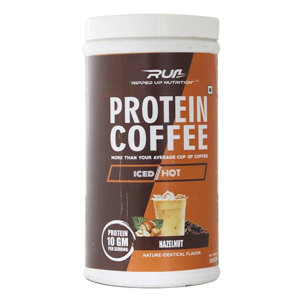 Ripped Up Nutrition Protein Coffee Powder - Hazelnut Flavour 500 gm
