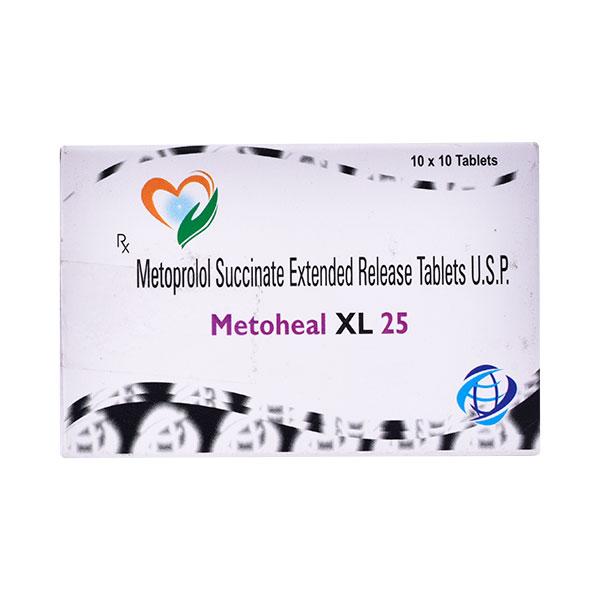 METOHEAL XL 25mg Tablet 10's : Price, Uses, Side Effects | Netmeds