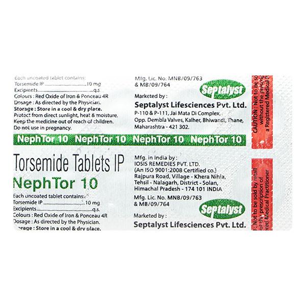 Buy NEPHTOR 10mg Tablet 10's Online at Upto 25% OFF | Netmeds