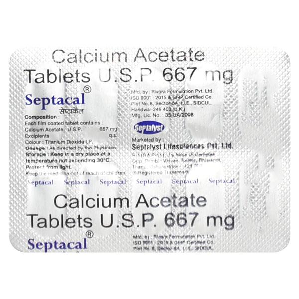Buy SEPTACAL Tablet 10's Online at Upto 25% OFF | Netmeds