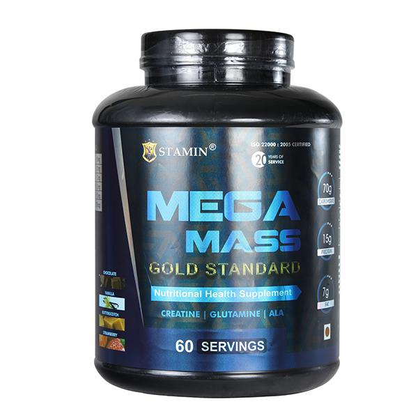 Stamin Mega Mass Gold Standard Powder - Chocolate Flavour 3 kg Online ...