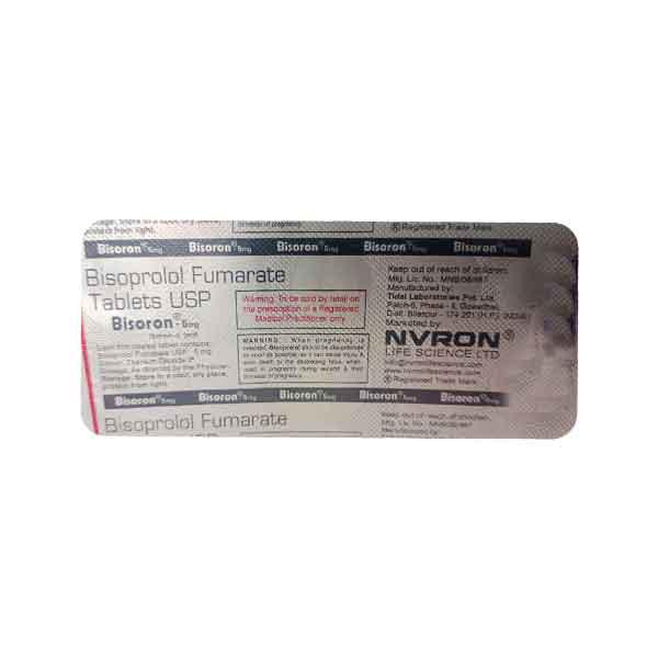 BISORON 5mg Tablet 10's : Price, Uses, Side Effects | Netmeds