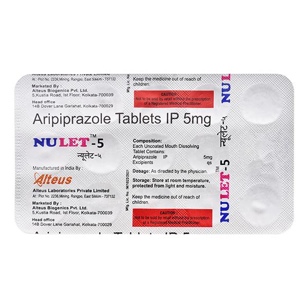 Buy NULET 5mg Tablet 15's Online at Upto 25% OFF | Netmeds