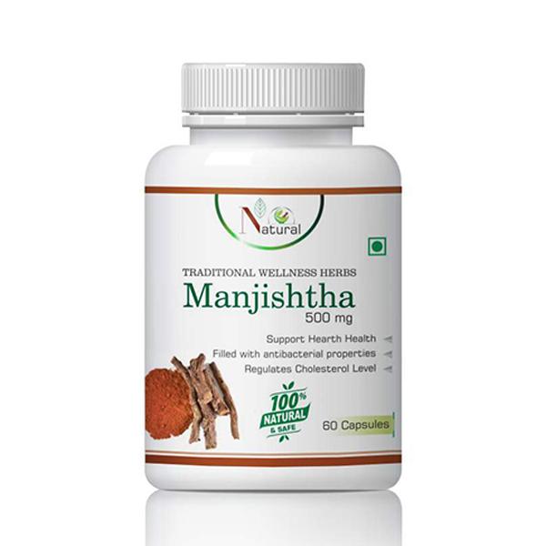 Natural Manjishtha 500 mg Capsule 60's
