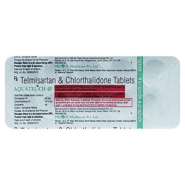 AQUATEL CH 40mg Tablet 10's : Price, Uses, Side Effects | Netmeds