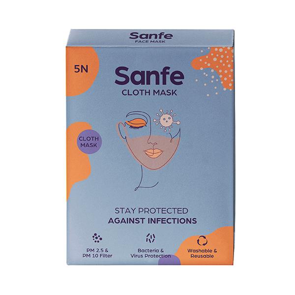 Sanfe Cloth Mask (Pack of 2 x 5's)