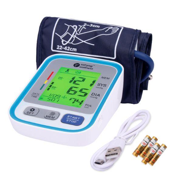 Sahyog Wellness Fully Automatic Digital BP Machine with 3 Color Display ...