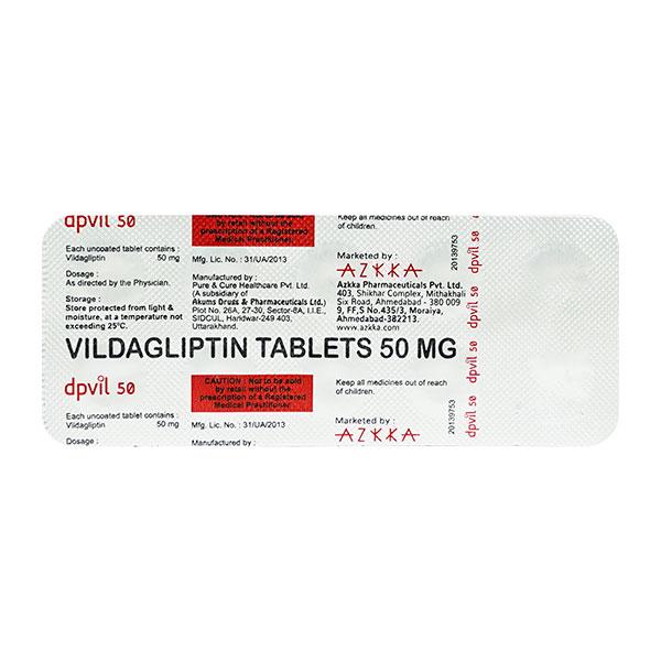 DPVIL 50mg Tablet 10's : Price, Uses, Side Effects | Netmeds