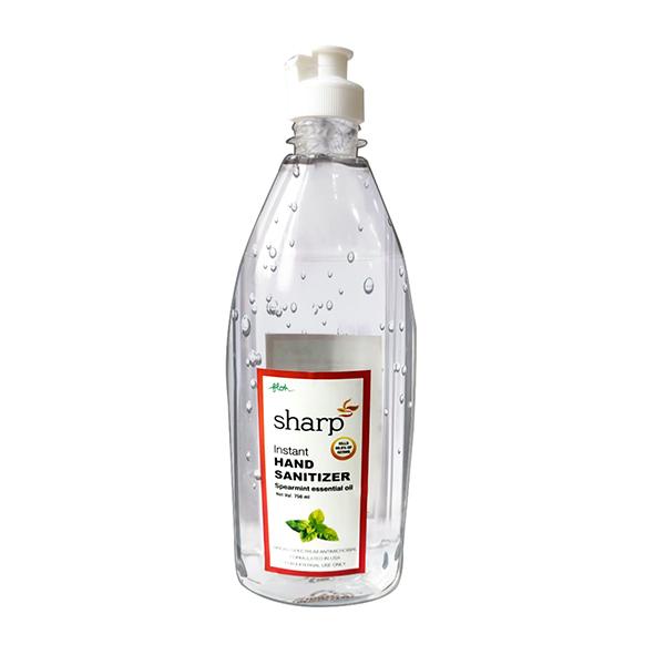 Floh Sharp Hand Sanitizer with 70% Alcohol - Spearmint Essential Oil 750 ml