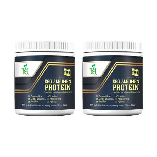 Mint Veda Egg Albumen Protein Powder (Pack of 2 x 200 gm)
