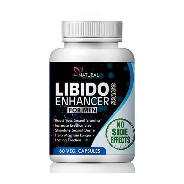 Natural Libido Enhancer 500 mg Veg Capsule - For Men 60's