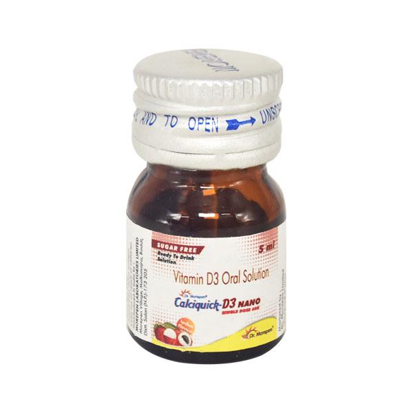 CALCIQUICK D3 NANO SUGAR FREE Oral Solution 5ml - Buy Medicines online ...