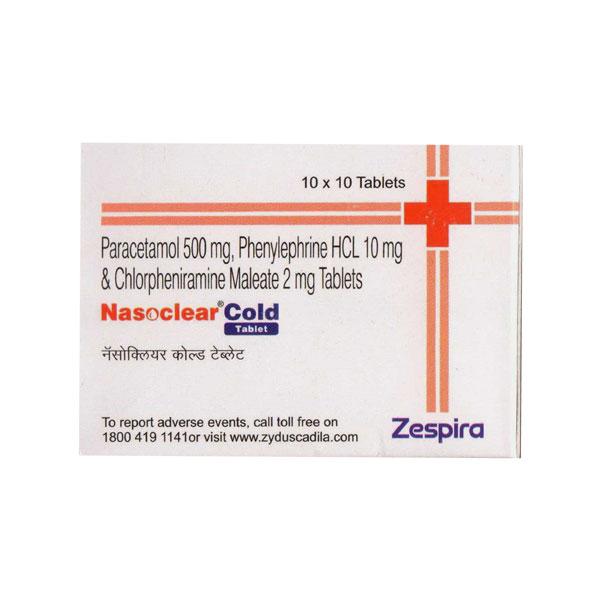 NASOCLEAR COLD Tablet 10's - Buy Medicines online at Best Price from ...