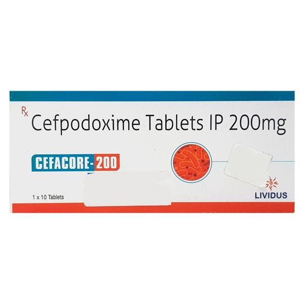 Buy CEFACORE 200 Tablet 10's Online at Upto 25% OFF | Netmeds