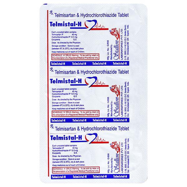 TELMISTAL H 40 Tablet 10's : Price, Uses, Side Effects | Netmeds
