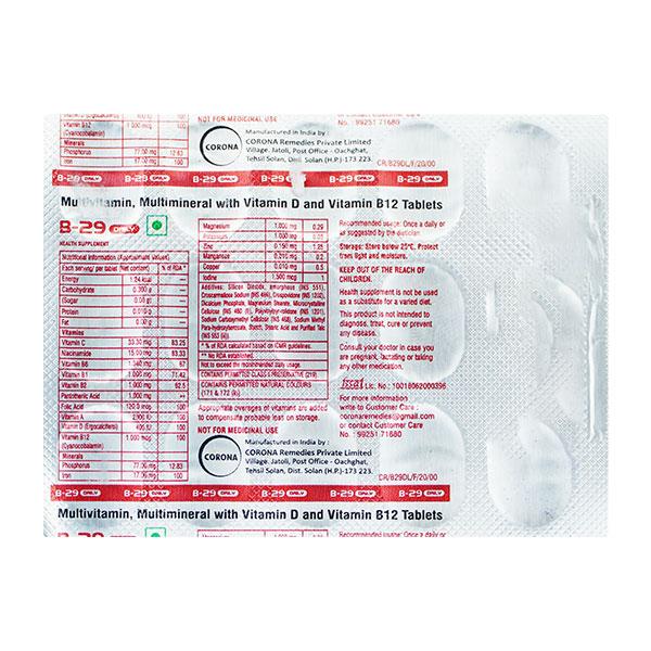 B 29 DAILY Tablet 15's