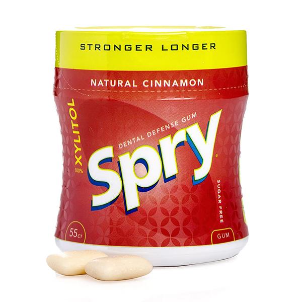 Spry Dental Defense Sugar Free Gum - Natural Cinnamon 55's
