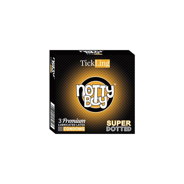 NottyBoy TickLing Premium Lubricated Latex Condoms - Super Dotted 3's ...