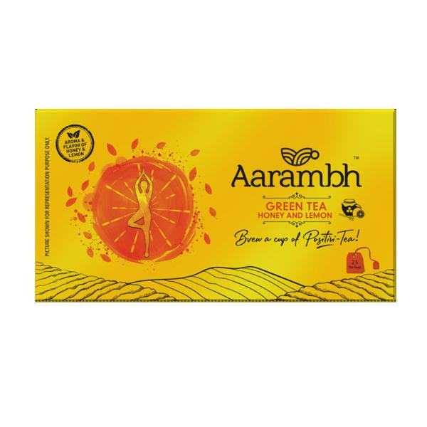 Buy Aarambh Green Tea Bags - Honey and Lemon 25's Online at Discounted ...