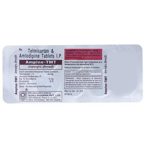 Buy AMPINE TMT Tablet 10's Online at Upto 25% OFF | Netmeds