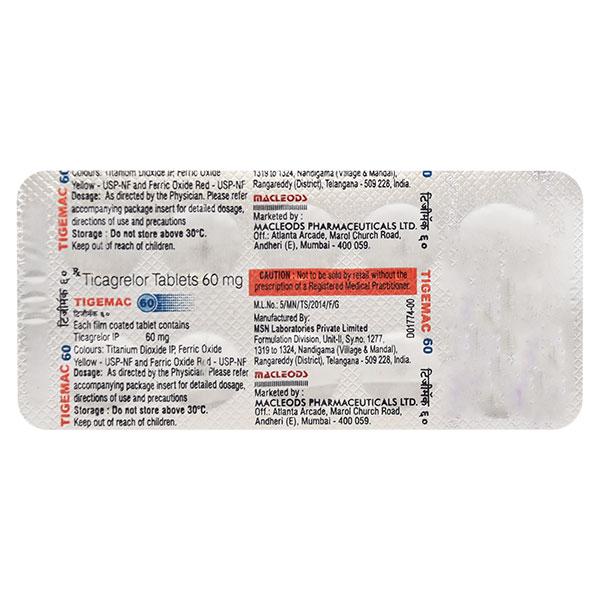 Buy TIGEMAC 60 Tablet 10's Online at Upto 25% OFF | Netmeds