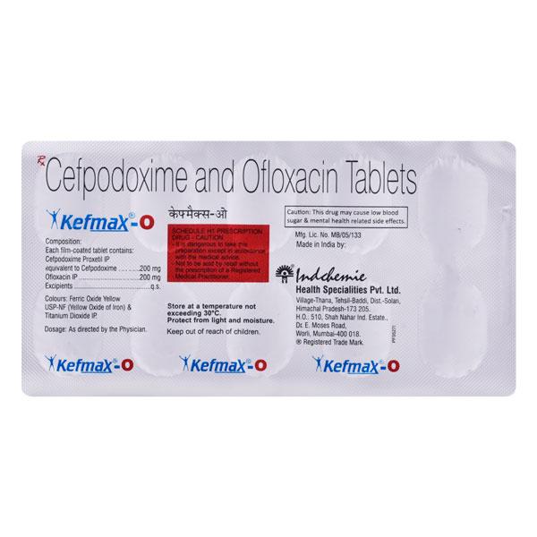 KEFMAX O Tablet 10's : Price, Uses, Side Effects | Netmeds