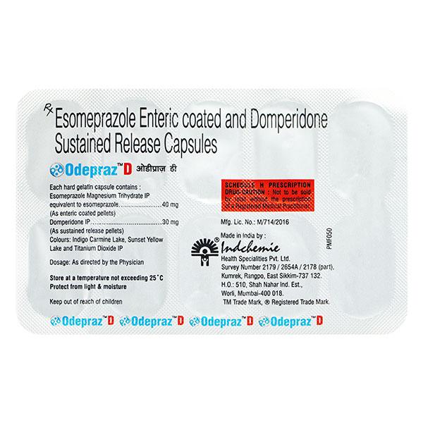 Buy ODEPRAZ D Capsule 10's Online at Upto 25% OFF | Netmeds