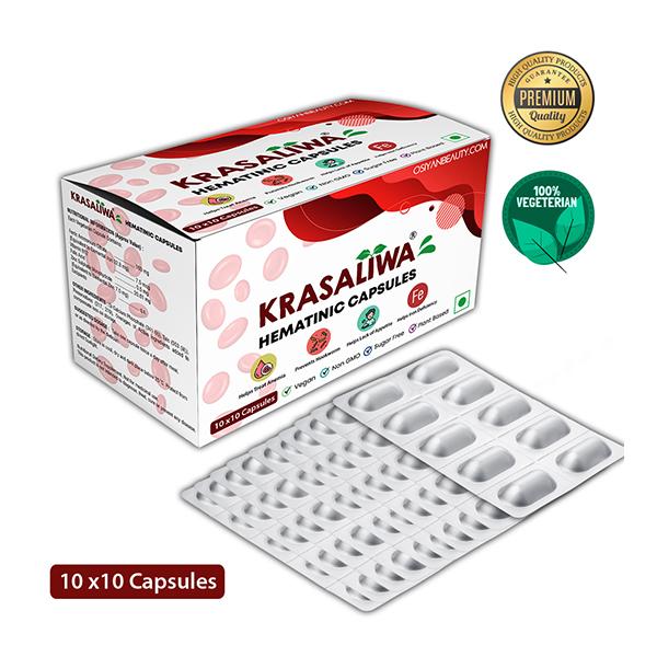 Buy Krasaliwa Hematinic Capsule (Pack of 10 x 10's) Online at ...