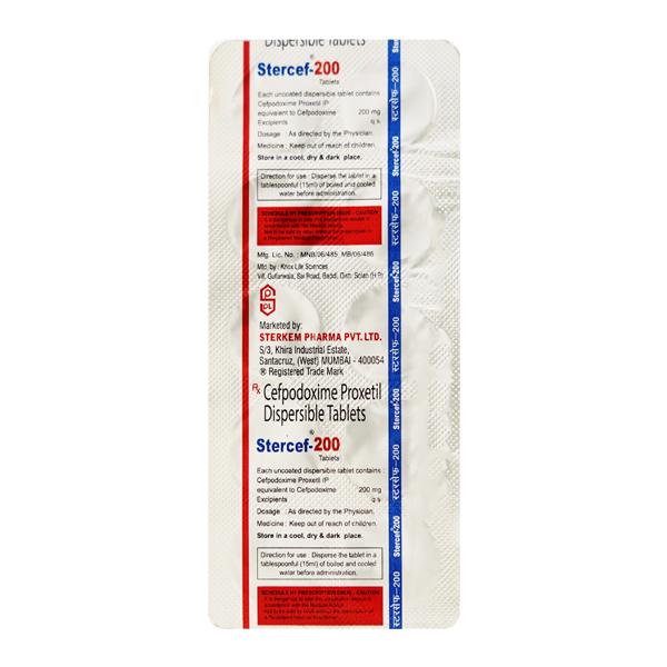 STERCEF 200mg Tablet 10's : Price, Uses, Side Effects | Netmeds