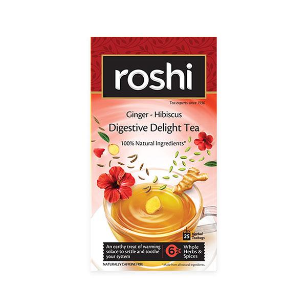 Roshi Digestive Delight Teabag - Ginger & Hibiscus 25's Online at Best ...