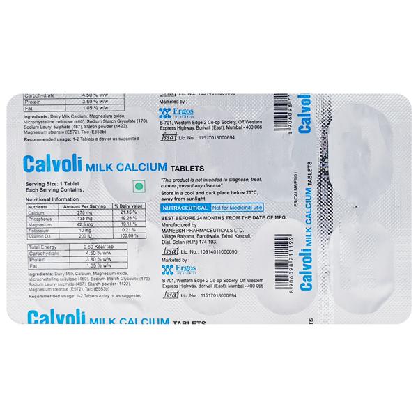 Buy CALVOLI Tablet 10's Online at Upto 25% OFF | Netmeds