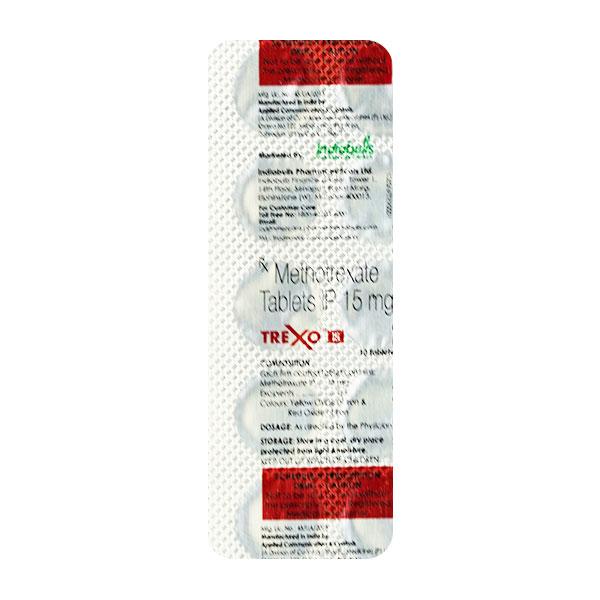 Buy TREXO 15 Tablet 10's Online at Upto 25% OFF | Netmeds